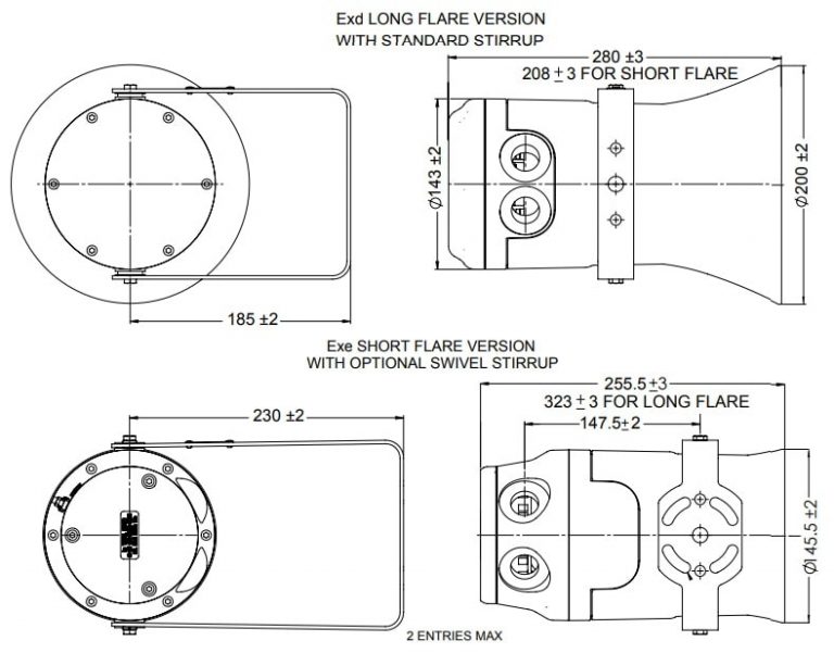 آژیر ضدانفجار DB3B | پارس کنترل سپاهان